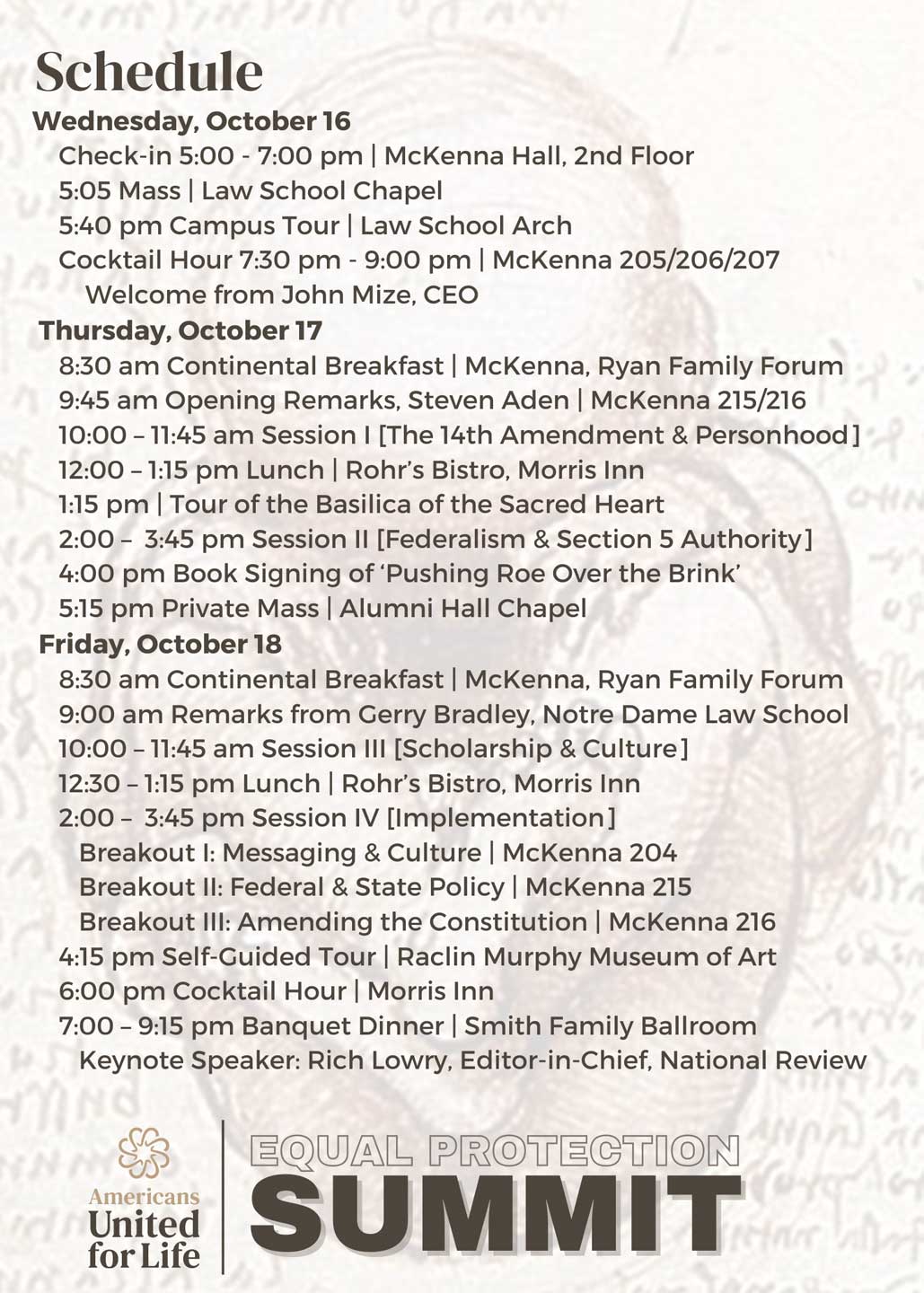 Equal Protection Summit - Americans United for Life